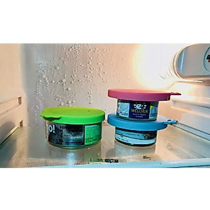 COMTIM Pet Food Can Covers 3 Pack Silicone Can Lids Caps for Dog Cat Wet Food,Universal Size Fit Most Standard Size Canned Dog and Cat Food