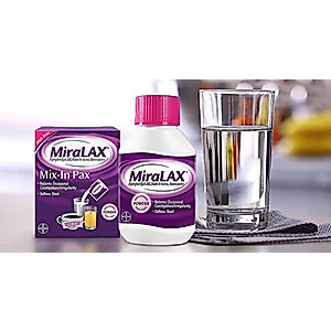 MiraLAX Laxative Powder for Gentle Constipation Relief, #1 Dr. Recommended Brand, 45 Dose Polyethylene Glycol 3350, Stimulant-Free, Softens Stool