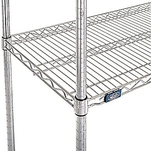 Nexel Chrome Wire Shelving, 60" W X 18" D x 54" H
