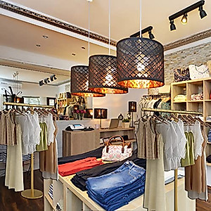 ZOUXIKOU Portable Industrial Pipe Clothing Rack - T-Shaped Metal Garment Rack for Hanging Clothes, Display Stand for Boutiques, Retail Shops, and Bedrooms