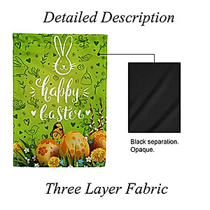 My Little Nest Seasonal Garden Flag Easter Golden Eggs Grass Flowers Double Sided Vertical Garden Flags for Home Yard Holiday Flag Outdoor Decoration Farmhouse Banner 12"x18"