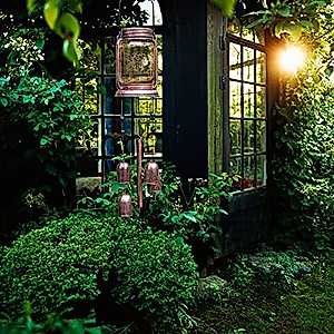 Vcdsoy 2 Pack Solar Wind Chimes - Solar Mason Jar Wind Chime Light Unique Hanging Wind Chimes Outdoor Clearance, IP65 Waterproof,Gifts for Mom Yard Garden Terrace Corridor