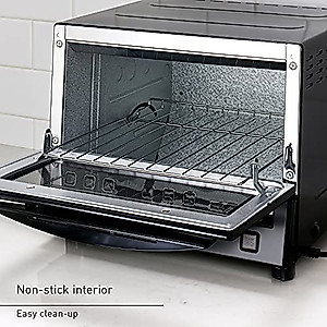 Panasonic NB-G110P-K Toaster Oven FlashXpress with Double Infrared Heating and Removable 9-Inch Inner Baking Tray, 1300W, 4-Slice, Black