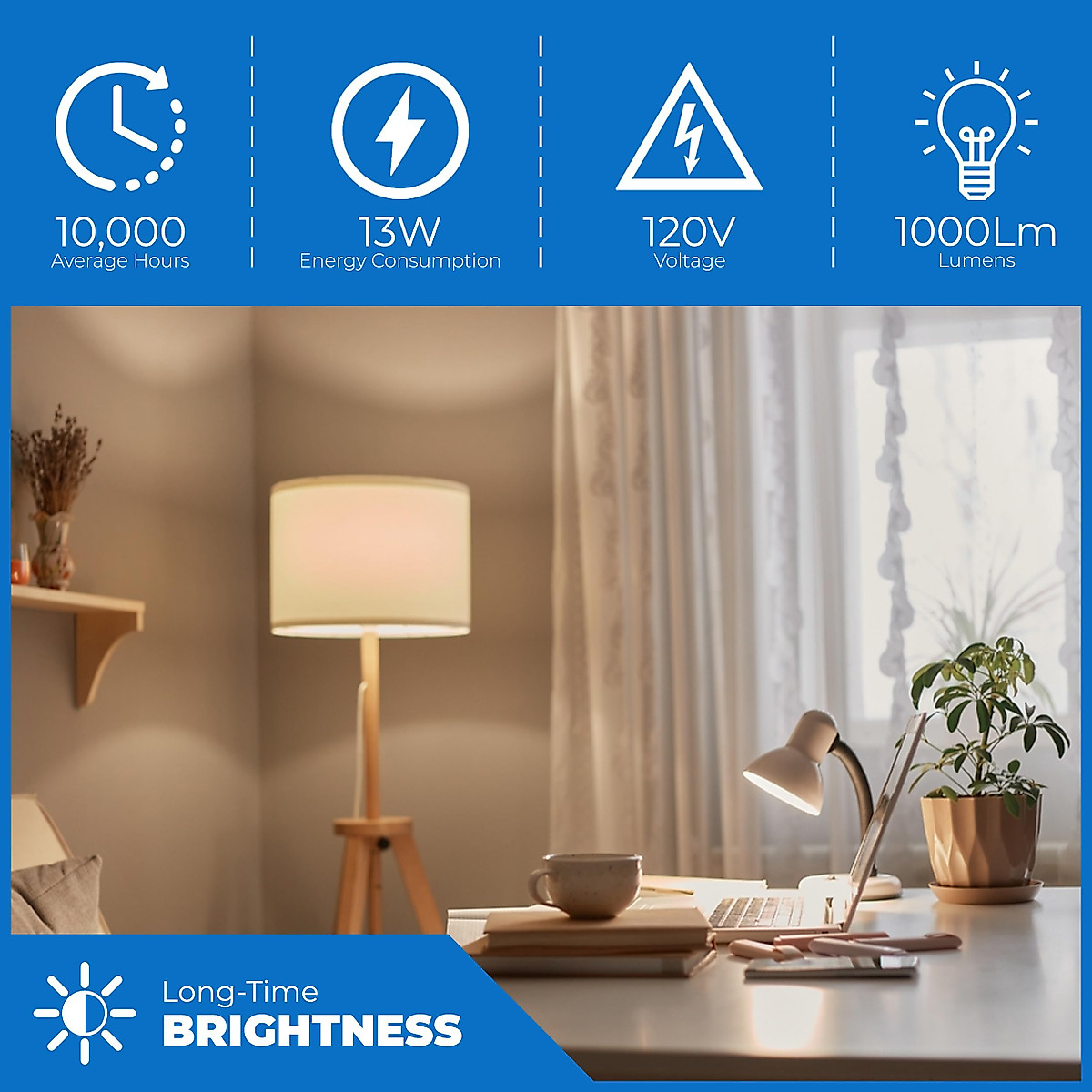 OHLECTRIC 2 Pack - Mini Spiral T3 Compact Fluorescent Light Bulbs - Twist and Lock GU24 Base Light Bulb - 120V - 13W - 800L - Two Pin Fluorescent Bulbs - 2700K - Warm White