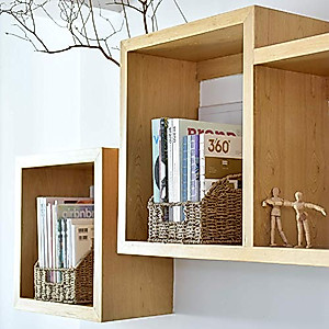 StorageWorks Hand-Woven Seagrass Wicker Baskets Set