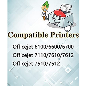 MM MUCH & MORE Compatible Ink Cartridge Replacement for HP 933XL 933 932 932XL Used for Officejet 6100 6600 6700 7110 7510 7610 7612 Printers (Cyan + Magenta + Yellow) 3-Pack