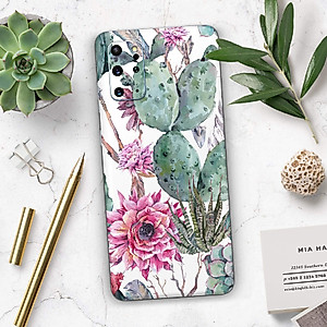 DesignSkinz Summer Watercolor Floral v2 Protective Vinyl Decal Wrap Skin Cover Compatible with The Samsung Galaxy S20 (Screen Trim & Back Glass Skin)