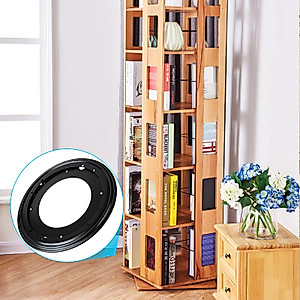 4Pack 12inch Lazy Susan Hardware, 5/16” Thick Turntable Bearings, 1000lbs Rotating Bearing Plate Heavy Duty for Rotating Table, Book Case, Serving Tray,DVD Tower, Corner Shelves, Shoe Rack