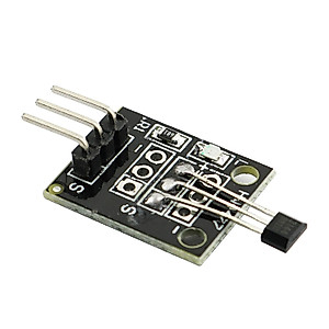 Tegg 2PCS KY-003 Hall Effect Magnetic Sensor Module for Arduino Raspberry Pie PIC AVR Smart Car