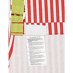 Chef Works Apron, Dr. Suess Baking Challenge, The Grinch, Red & White with Lime Straps, Adult