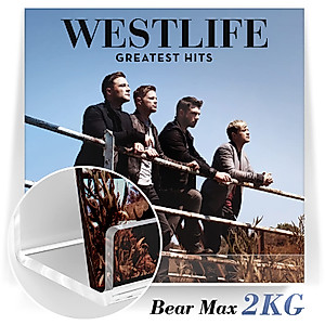 Laurensory Vinyl Record Shelf Wall Mount, 6 Pack Clear Acrylic Album Record Holder Display, Kids Bookshelf, Floating Wall Shelves for Bathroom, Bedroom, Living Room, Kitchen, 7 inch