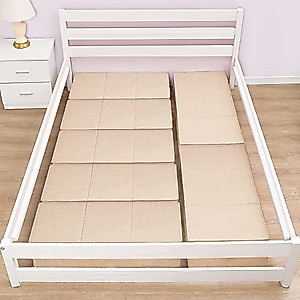 2Pack Under Bed Storage Bins With Lids Carry Handles Linen Fabric Foldable Stackable Sturdy Large Capacity Clothes Organizer for Clothing, Shoes, Blankets, Sweaters, Toys (Beige, 32"*17"*6")