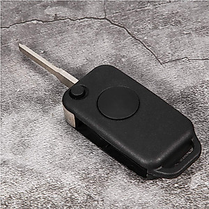 Key Fob Case,Car Flip Key Fob Case 1 Button ABS Cover Fits for M B 1984-2004
