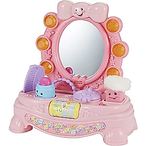 Fisher-Price Laugh & Learn Baby Toy, Magical Musical Mirror, Pretend Vanity Set with Light Sounds and Learning Songs for Infant to Toddler
