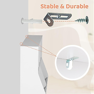 PACHIRA E-Commerce Kids Bookshelf, 35.4" W X 29.5''H X 11.8" D, Storage Organizer with Bookcase, Toy Storage Cabinet, Open Wooden Book Display for Playroom, Bedroom, Nursery, School, White