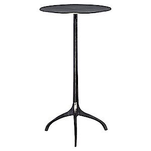 Uttermost Beacon 14" Wide Antique Nickel Tripod Accent Table
