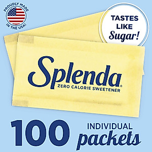 SPLENDA Zero Calorie Sweetener, 100 Count Packets