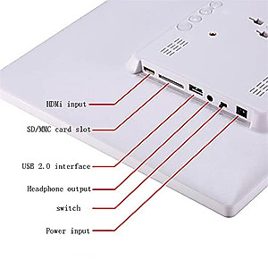 13 inch Digital Photo Frame 1920x1080 high-Definition IPS Screen Full Viewing Angle to Play Pictures and Video Digital Photo Album (Color : Black)