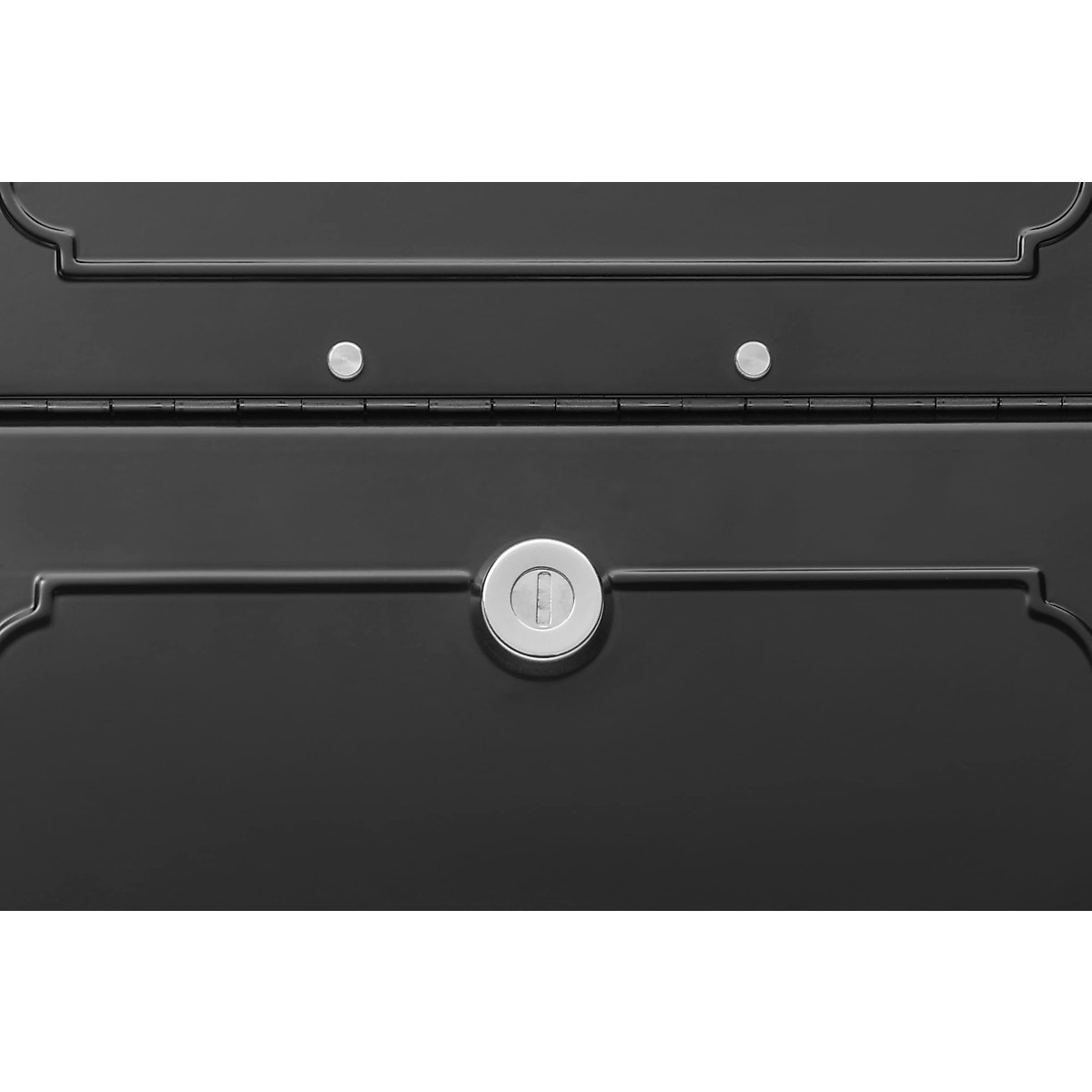 Architectural Mailboxes Oasis TriBolt Galvanized Steel, Locking Post Mount Mailbox, Compatibility Code H, 620020B-10, Black, Extra Large Capacity