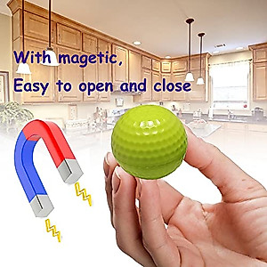 Golf Ball Grinder 2" Inch, Kitchen Spice Grinder Tool Gift Set for Fathers Day Christmas (Green)