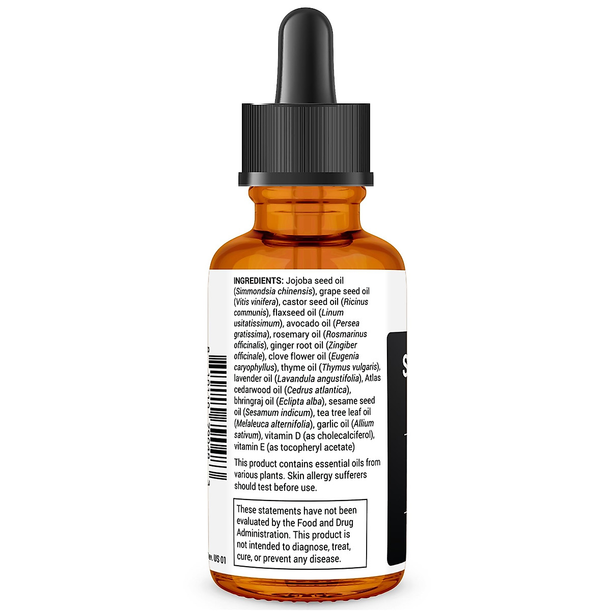 Dr. Berg (All In One) Hair Serum with Jojoba Oil & Castor Oil For Fuller Thicker Looking Hair | Contains 15 Plant-Based Natural Hair Oils | Enhancement with Vitamin E & D | 2 fl oz