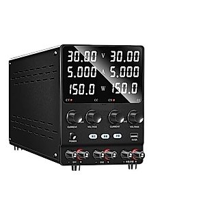 DC Variable Adjustable Dual-Channel Power Supply 3-Way 30V 10A 60V 20A Parallel Functions 300W 360W(SPS305-2KD,220V)