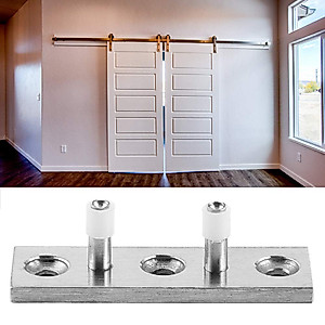 Haofy Door Bottom, Household Barn Door Floor, Floor Roller Hardware Fittings for Sliding Barn Door