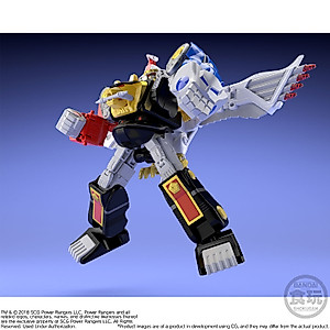 Bandai Shokugan Super Mini PLA Ninja Megazord & White Ninja Falconzord Set Mighty Morphin Alien Rangers