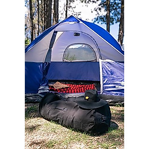 Stansport Zippered Canvas Deluxe Duffel Bag - Black (1233)