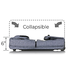 Mavii Dance Bag with Garment Rack, 28 inch Rolling Duffel With, Ideal for Competitions & Travel, Easy-assembly Lightweight Aluminum Clothes Rack, Wheeled Upright Luggage, Heathered Gray