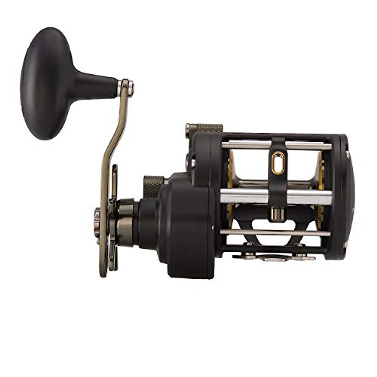 Penn 1481307 Fathom Ii Level Wind Saltwater Casting Reel, 20, 5.1 Gear Ratio, 30" Retrieve Rate, 5 Bearings, 30 lb Max Drag, Right Hand, Black Gold