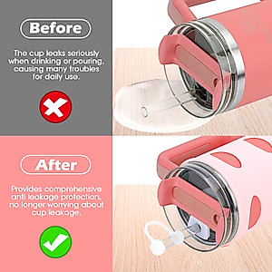 Silicone Boot for Stanley H2.0 30 oz Quencher,with Silicone Spill Proof Stopper Set Stanley Upgraded All Inclusive Silicone Boot Protects Against Dents Leakproof Stanley Cup Accessories-2pcs