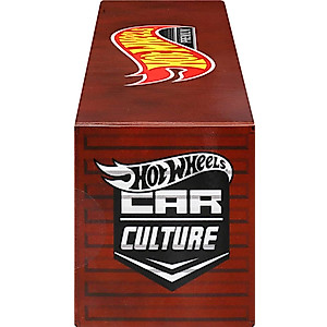 Hot Wheels Premium Toy Cars & Trucks, Lion’s Roar Container Set with 5 Die-Cast 1:64 Scale Drag Racing Vehicles in Collectable Display Container