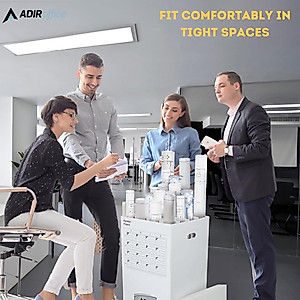 Adir Cardboard Roll File Storage Organizer - Vertical File Sorter - Blueprint, Poster, Plans, Gift Wrap, And Map Holder Station-16 Slots (for Rolls up to 37 Inches Long)