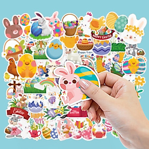 OHOME Easter Stickers | 120 PCS for Kids - Egg Stuffers, Vinyl Games Crafts Activities Party Favors - Basket Stuffers - Gifts for Boys Girls