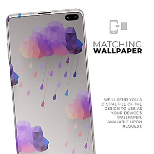 DesignSkinz Geometric Rain Clouds Protective Vinyl Decal Wrap Skin Cover Compatible with The Samsung Galaxy S20 (Screen Trim & Back Glass Skin)