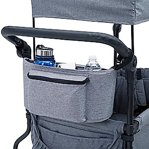 Jeep Parent Organizer for Wrangler Stroller Wagon by Delta Children (Works with Jeep Wrangler Stroller Wagon #60001), Grey
