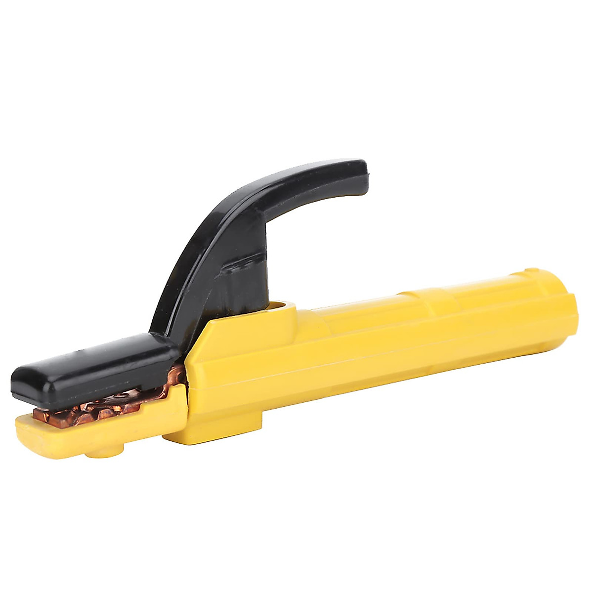 Welding Electrode Holder, Leakage Prevention Welder Clamp Tool, 300A Copper Rod Electric Welding Holder for Shipyards and Mining