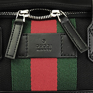 Gucci Shelly Black Nylon Backpack 495558