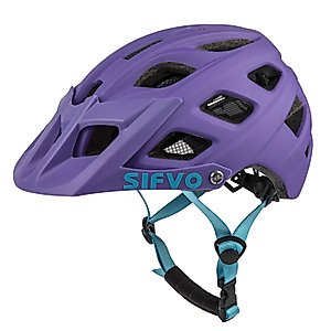 Kids Bike Helmet, SIFVO Kids Helmet 6+ Boys and Girls Bike Helmet with Visor, Bike Helmets for Kids Youth Bike Helmet Kids Mountain Bike Helmet Lightweight and Adjustable 52-58cm