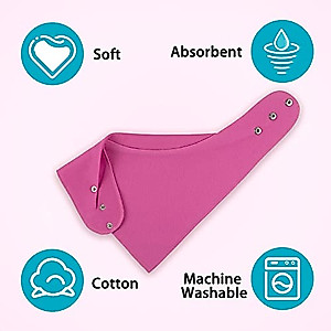 Adult Absorbent Drool Bandana Bibs, Large Soft Bibs Set for Special Needs,Teens,Big Kid 4+ Years Boy Girl Men Women,3 Pack