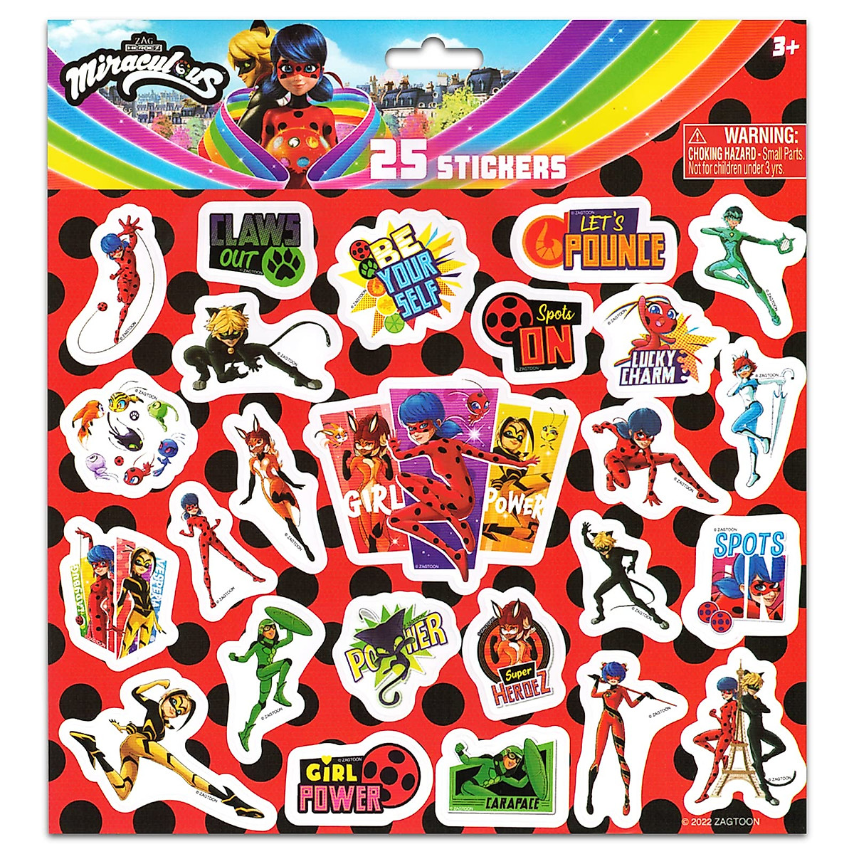 Miraculous Ladybug Puzzle 2 Pack for Kids - Miraculous Ladybug Gift Bundle with 2 Puzzles, Miraculous Ladybug Stickers (48 and 100 Piece Puzzles)
