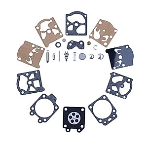Mtanlo Carburetor Carb Repair Rebuild Kit For Walbro K20-WAT Husqvarna 55 51 455 460 Rancher Echo Poulan Pro Homelite Stihl 026 Chainsaw Trimmers Replacement Part