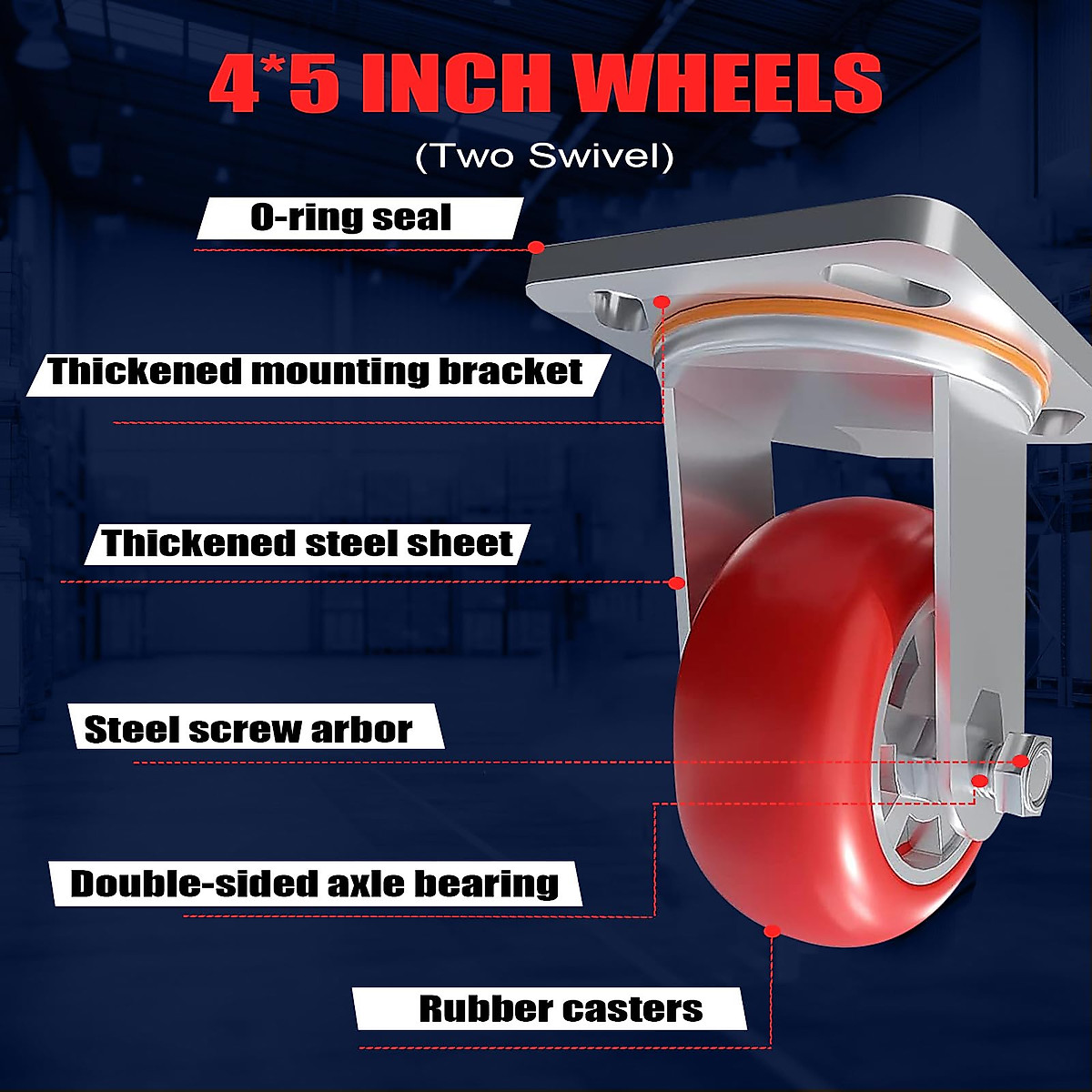 2IN1 Heavy Duty Panel Truck Cart,42" x 24" Flatbed Cart w/1Front&2 Side Handrails,2200 lbs Capacity Drywall Cart&Lumber Cart, Platform Truck w/2 Swivel Casters, All-Steel Hand Truck,Push Cart