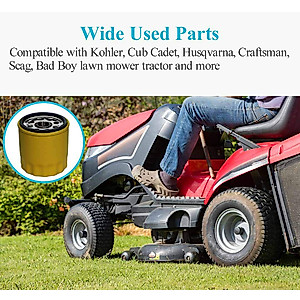 HOODELL 2 Pack 52 050 02-S Oil Filter, Pro Performance for Kohler M18 M20 SV715 SV725 SV735 CV13S CV15S CV22S Engine 52 050 02 5205002S 52 050 02-S1 Oil Filter