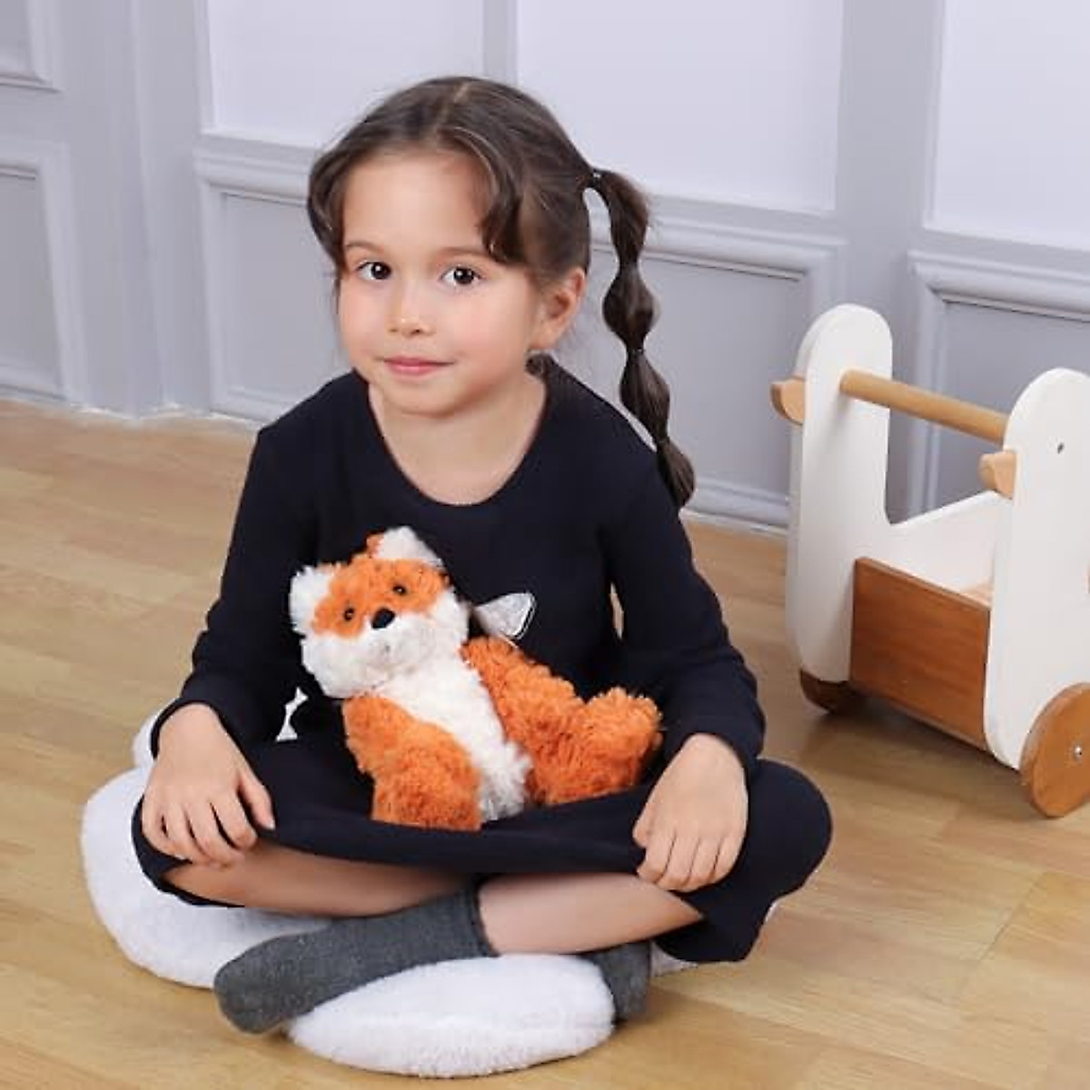 Apricot Lamb Toys Plush Yellow Fox Stuffed Animal Soft Cuddly Perfect for Child (Orange Fox,8 Inches)