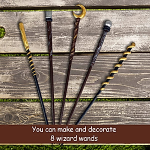 Magic Wand Making Kit for Kids Adults DIY Craft Set Wizard Birthday Party Supplies Make Your Own Wands 24-Piece