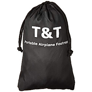 Airplane Footrest, Portable Foot Rest for Travel, Adjustable Height, Foot Hammock, Foot Rest for Under Desk at Work, Travel Essentials for Flying,