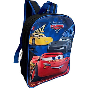 Ruz Cars Lightning McQueen 15" School Bag Backpack