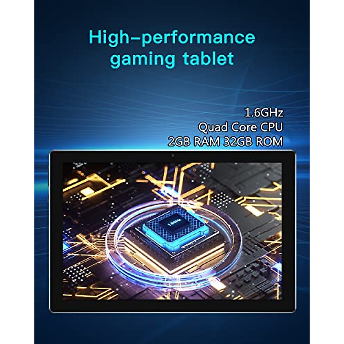 CUPEISI Tablet 10 inch Android 11 Tablets 2GB+32GB Quad-Core Tablet FHD 1280x800 Display Tablet (Silver)